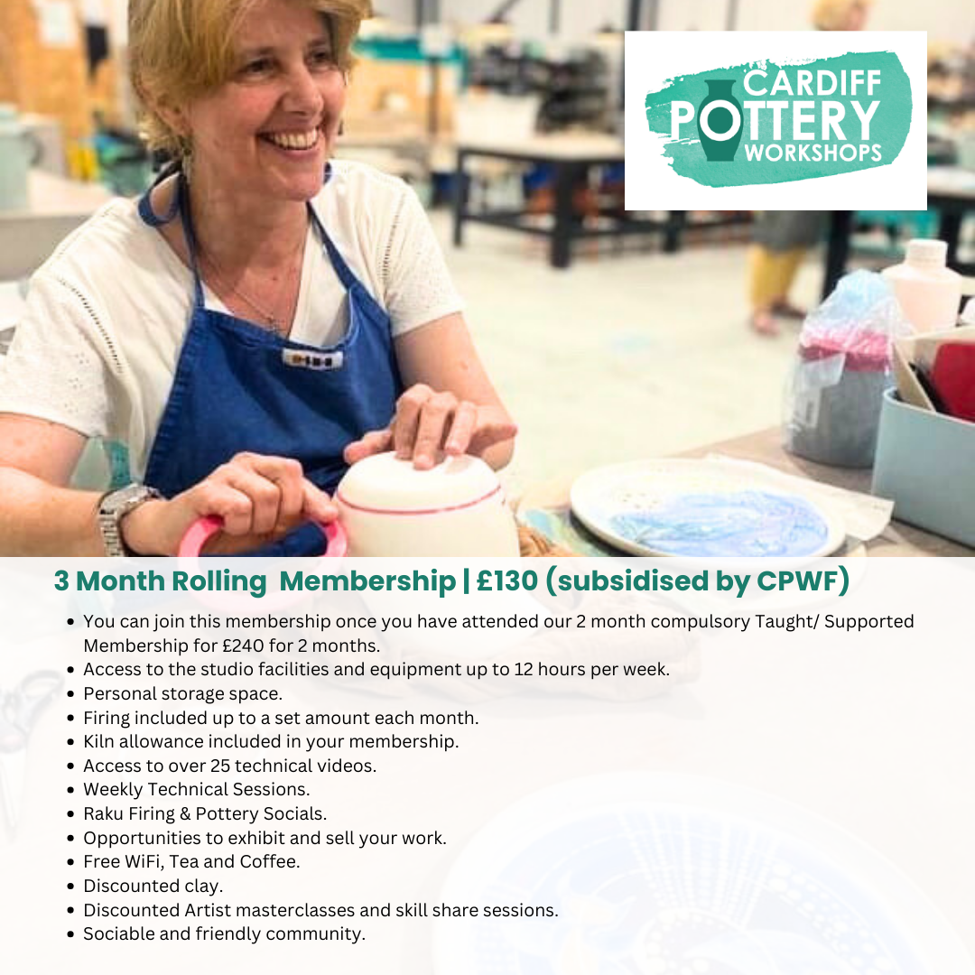 Pottery Membership — Cardiff Pottery Workshops Foundation